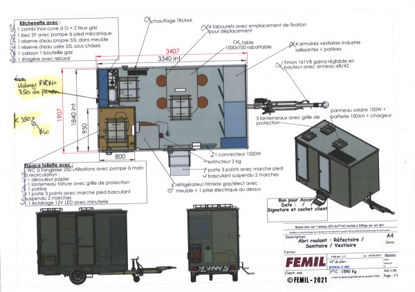 FEMIL constructeur français d’unités mobiles Abris de chantiers et UMD ...